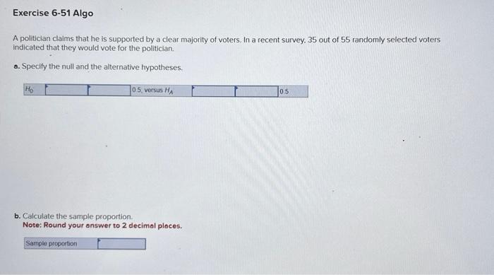 Solved Exercise 6-1 Static According to a survey, high | Chegg.com