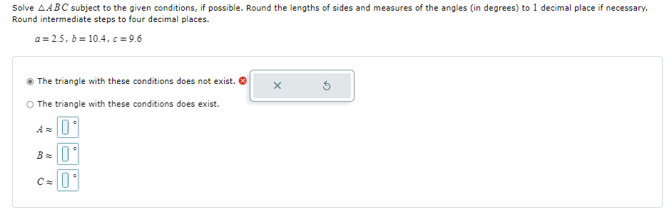 Solved Solve ????ABC ﻿subject to the given conditions, if | Chegg.com