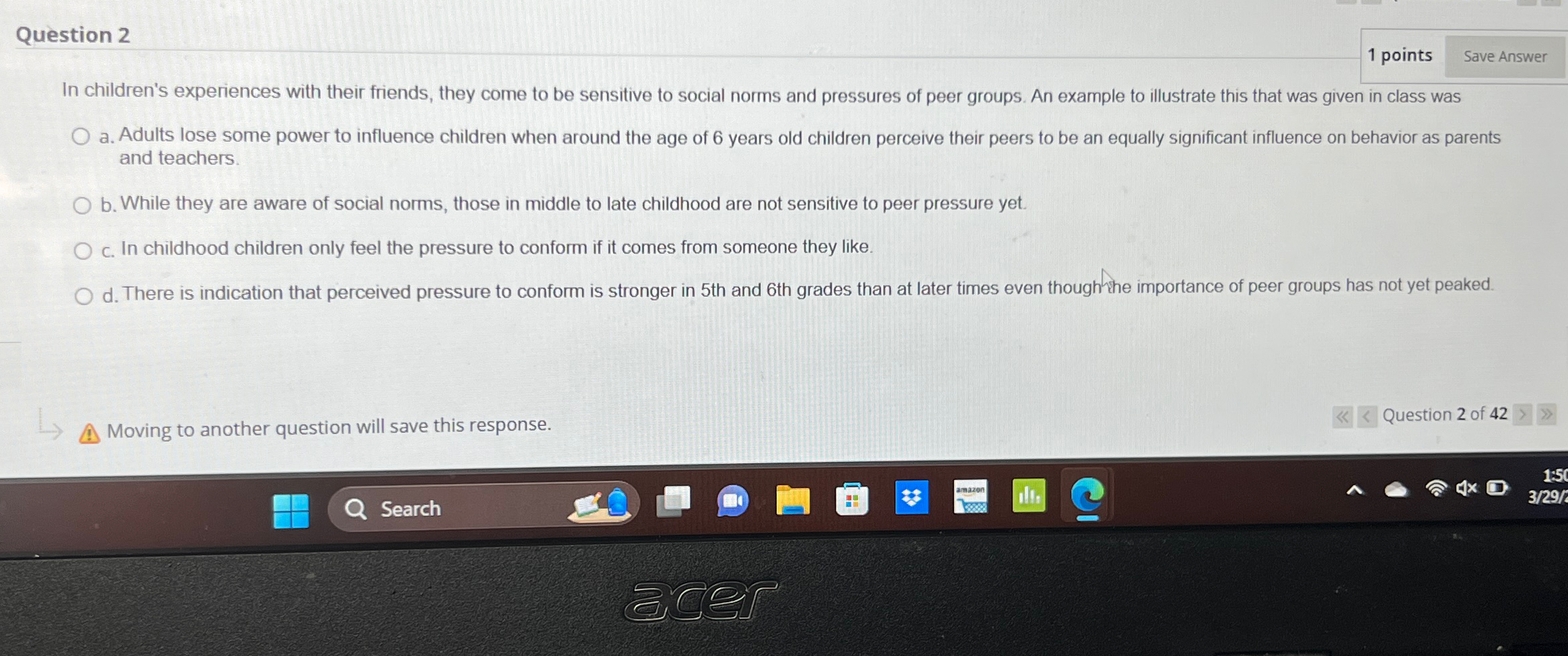 Solved Question 21 ﻿pointsIn children's experiences with | Chegg.com