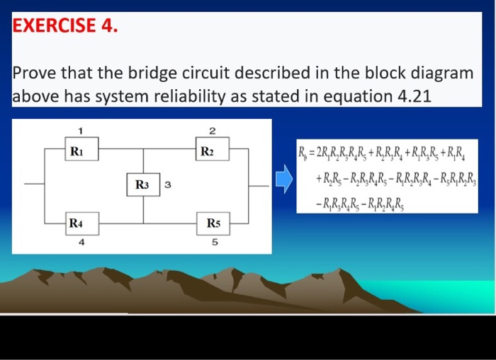 Solved EXERCISE 4. 4. Prove that the bridge circuit | Chegg.com