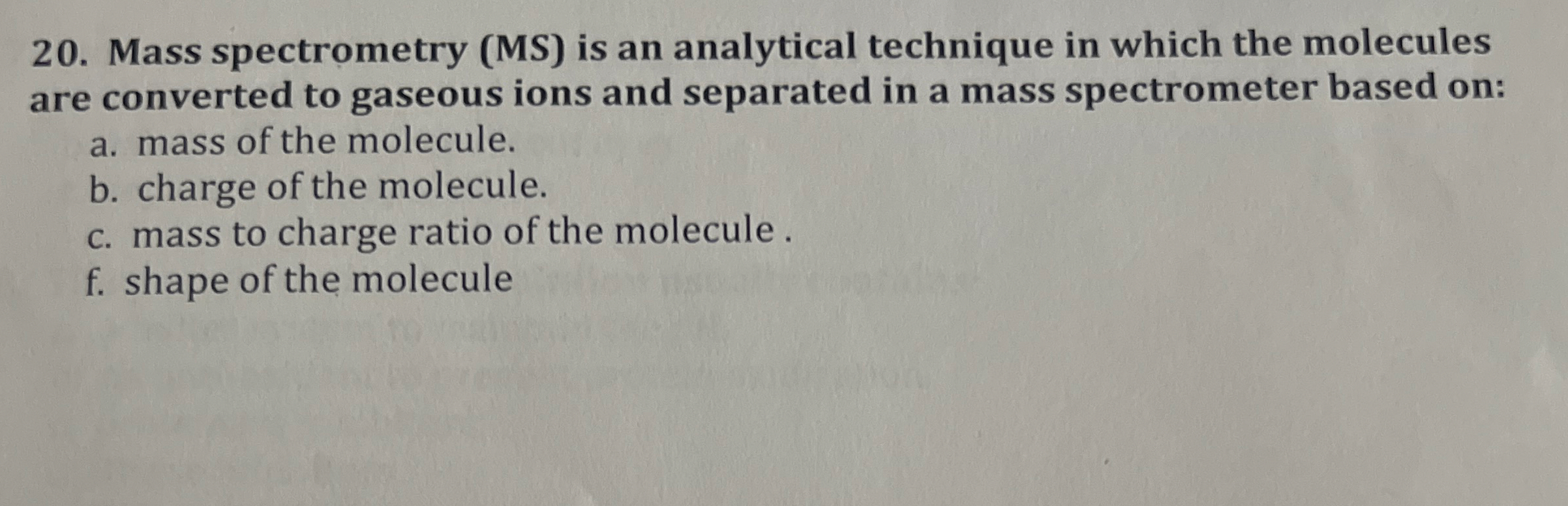 High Quality SOLUTION Mass spectrometry (MS) ﻿is an analytical technique in | Chegg.com