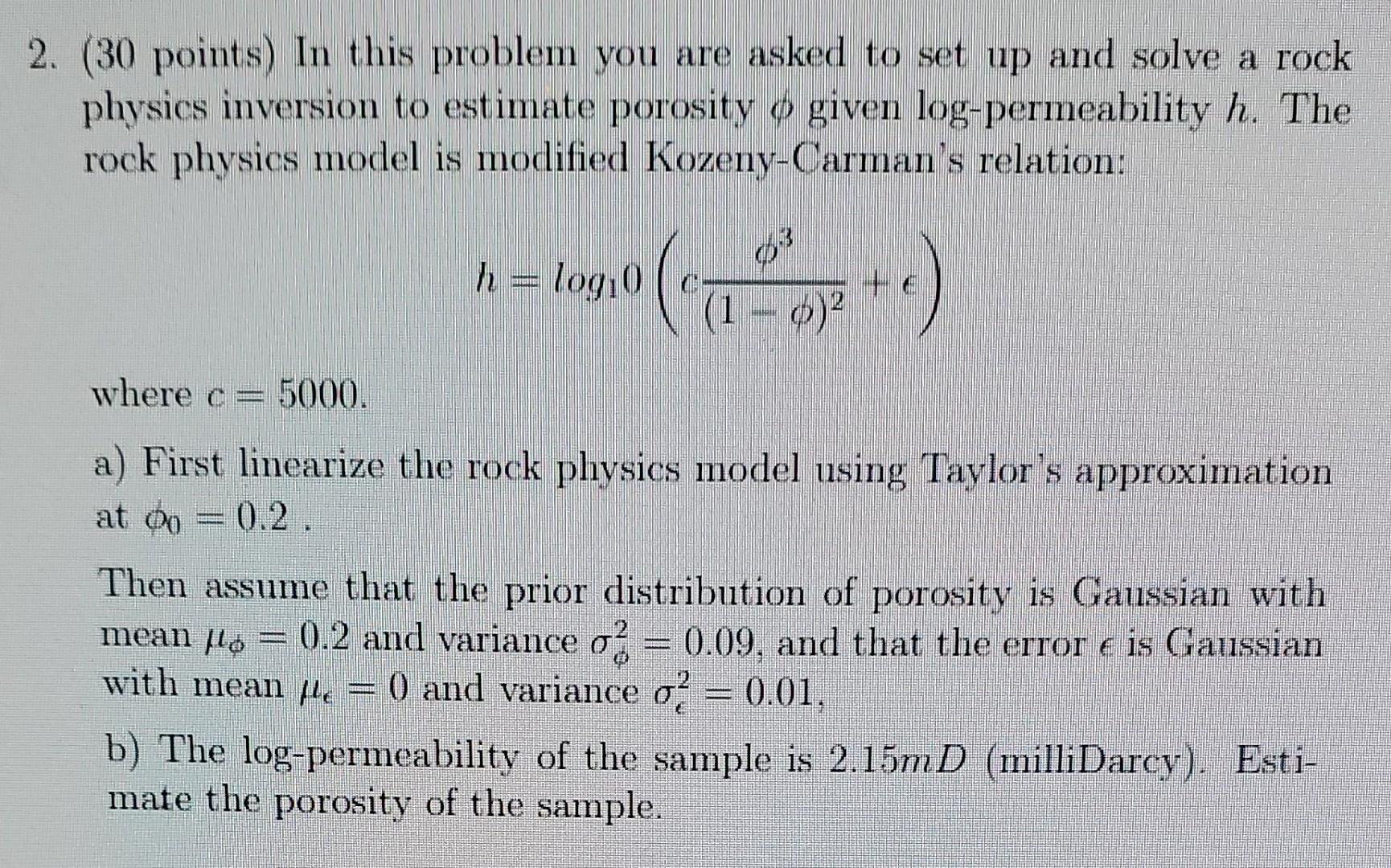 Solved 2. (30 points) In this problem you are asked to set | Chegg.com