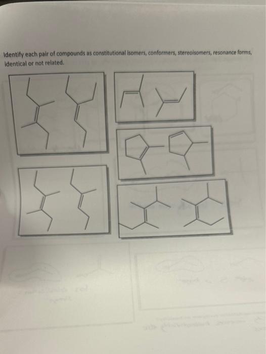 Solved Identify each pair of compounds as constitutional | Chegg.com