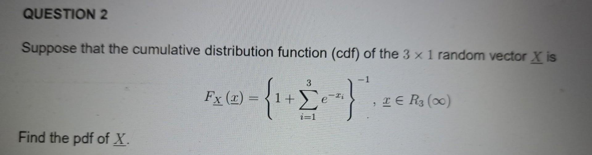 Solved Suppose that the cumulative distribution function | Chegg.com