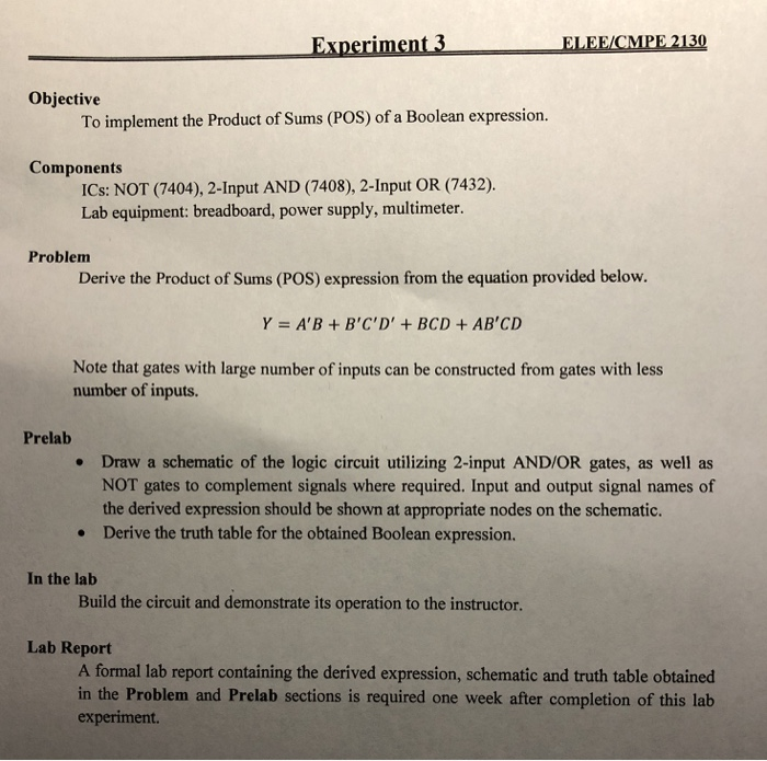 Solved Derive the Product of Sums (POS) expression from the | Chegg.com