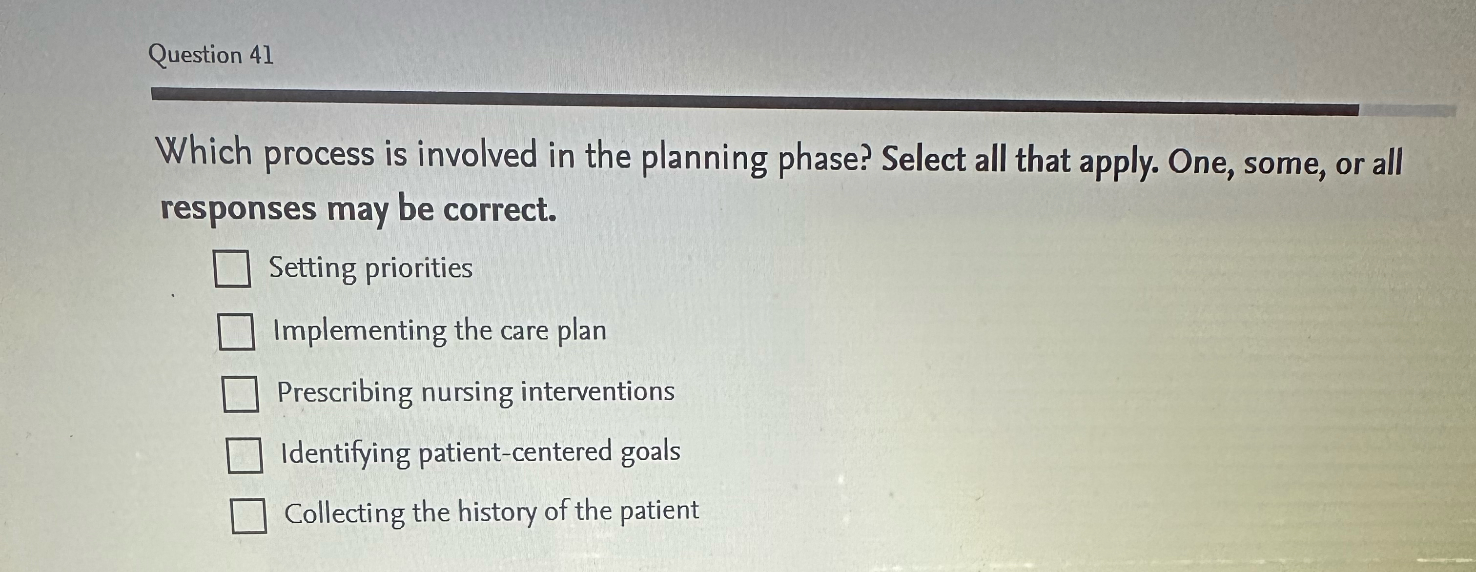 Solved Question 4lWhich process is involved in the planning | Chegg.com