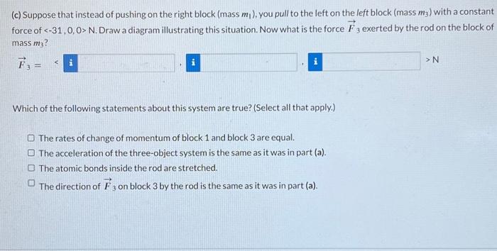 Solved Two blocks of mass m1=9.5 kg and m3=7.8 kg, connected | Chegg.com