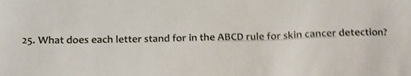 Solved What does each letter stand for in the ABCD rule for | Chegg.com