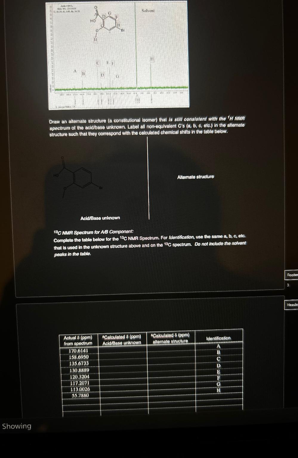 Solved Draw a constitutional isomer and fill out table | Chegg.com