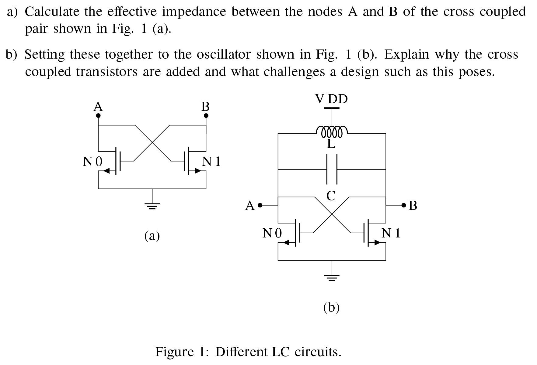 a) ﻿Calculate the effective impedance between the | Chegg.com