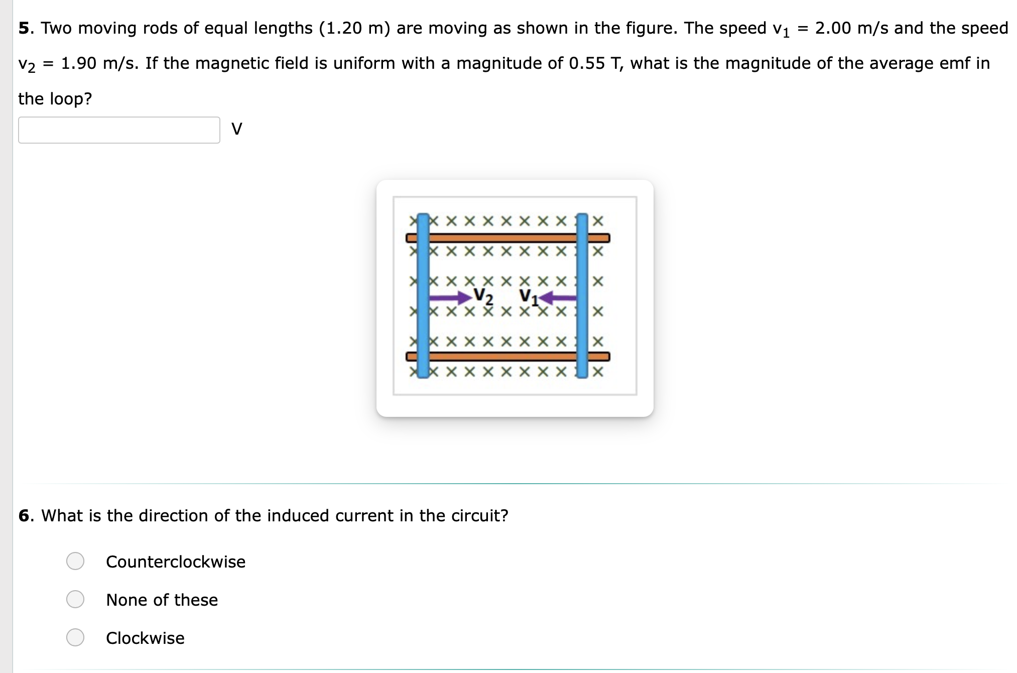 Solved Two moving rods of equal lengths (1.20m) ﻿are moving | Chegg.com
