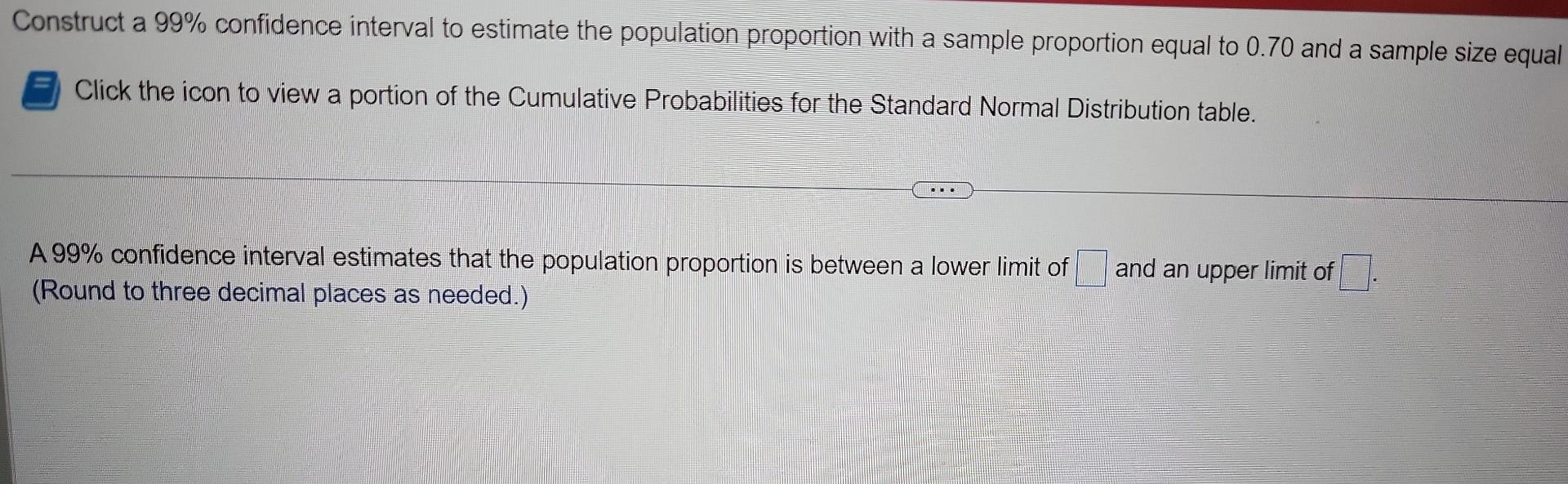 Solved help please construct a 99 percent confidence | Chegg.com