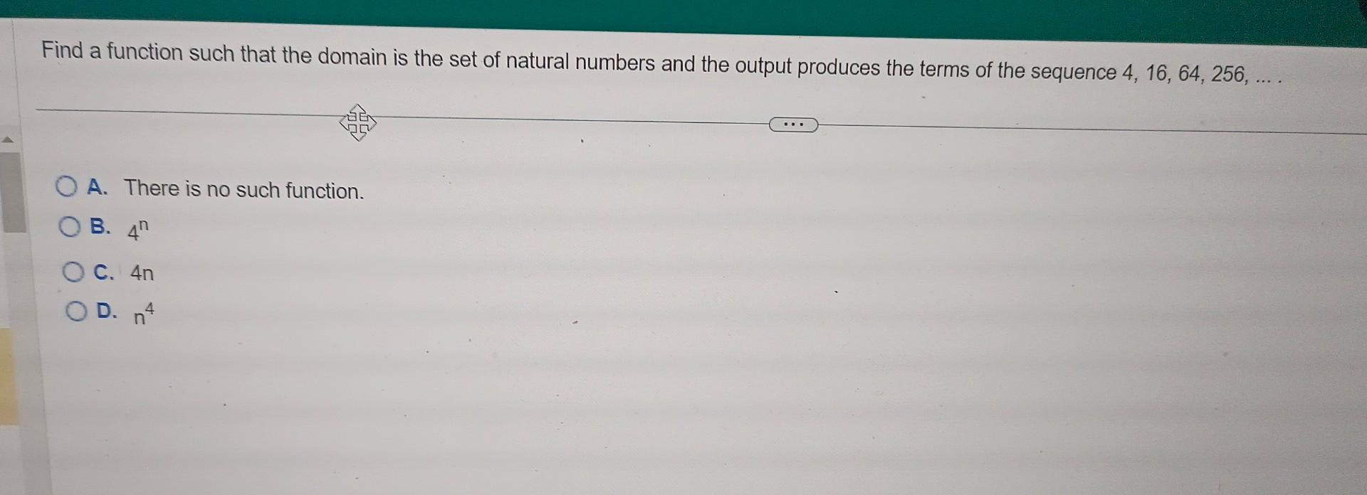 Solved Find a function such that the domain is the set of | Chegg.com