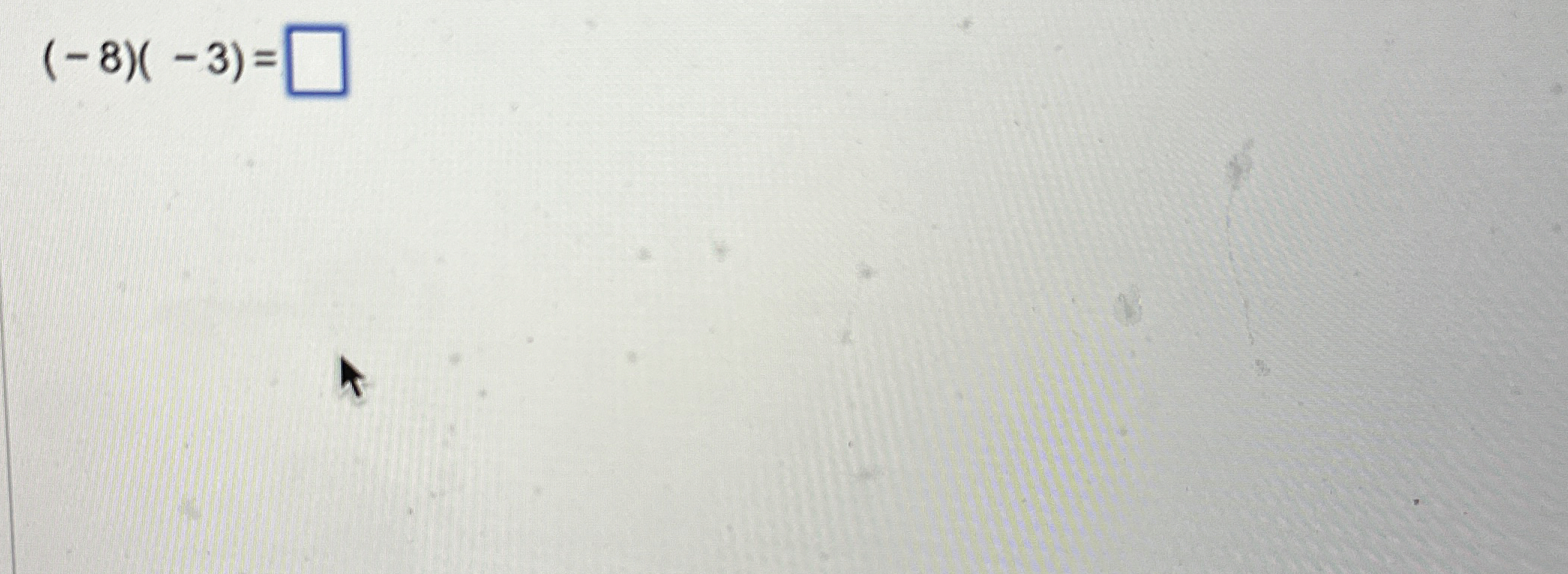 (-8)(-3)= | Chegg.com