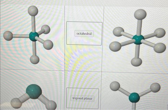 Solved trigonal planar Answer Bank trigonal bipyramidal | Chegg.com