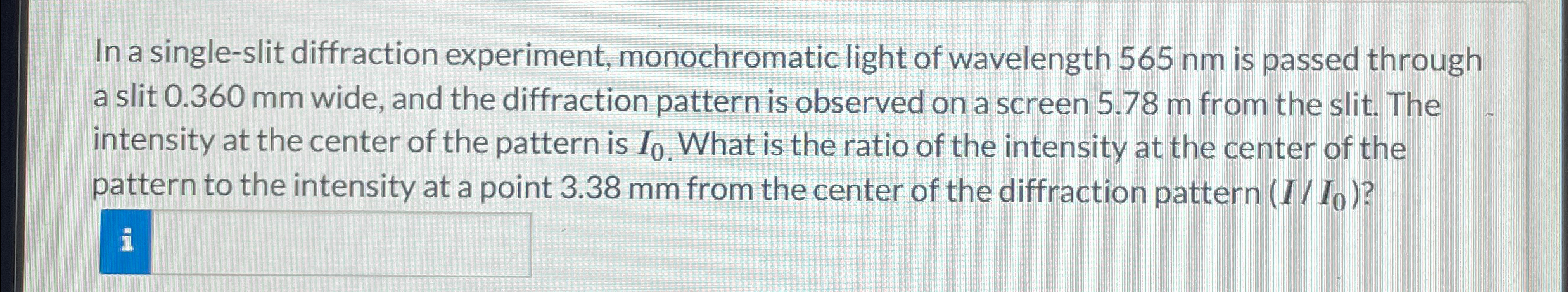 Solved In a single-slit diffraction experiment, | Chegg.com