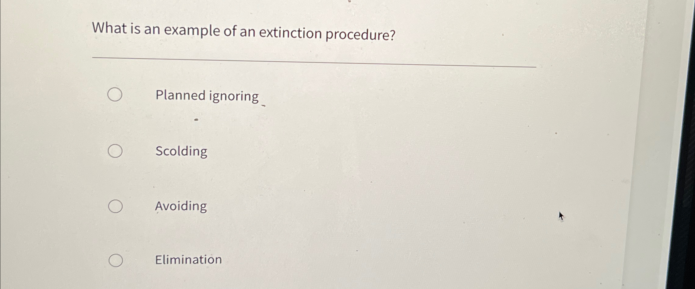 Solved What is an example of an extinction | Chegg.com