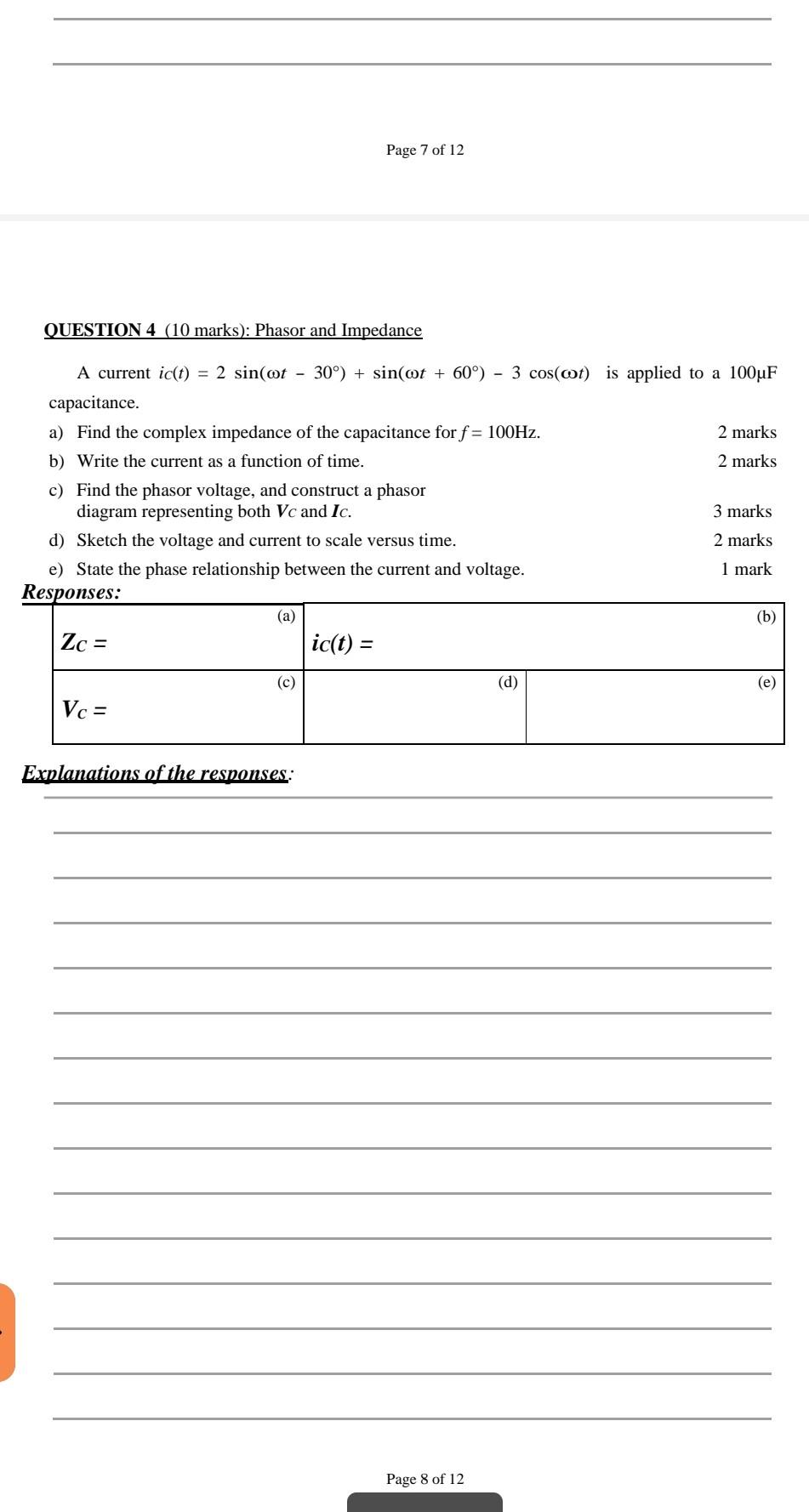 Solved Page 5 of 12 QUESTION 3 (10 marks): Three phase power | Chegg.com
