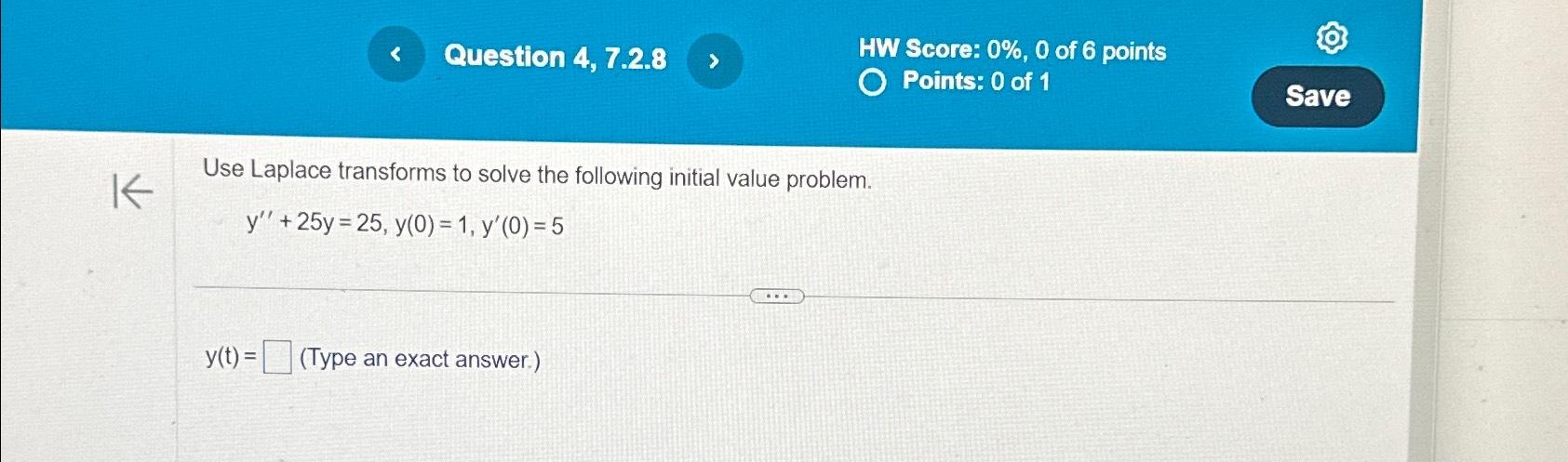Solved Question 4, 7.2.8HW Score: 0%,0 ﻿of 6 ﻿pointsPoints: | Chegg.com