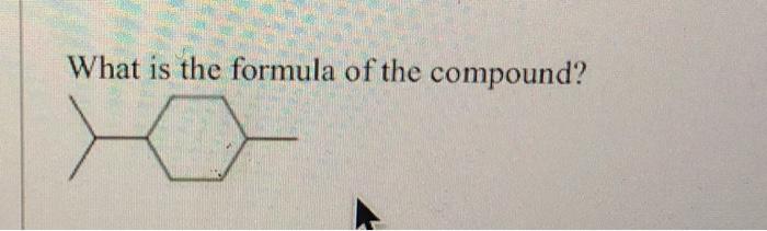 Solved What is the formula of the compound? | Chegg.com