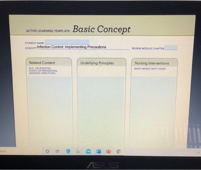 Solved ACTIVE LEARNING O TEMPLATE Basic Basic Concept Chegg