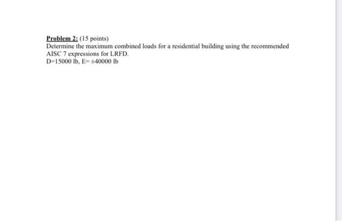 Solved Problem 2: (15 points) Determine the maximum combined | Chegg.com