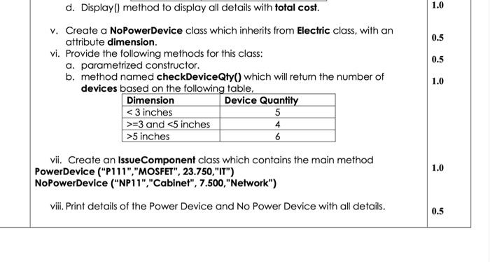 Solved Draw the class diagram and type the program in | Chegg.com