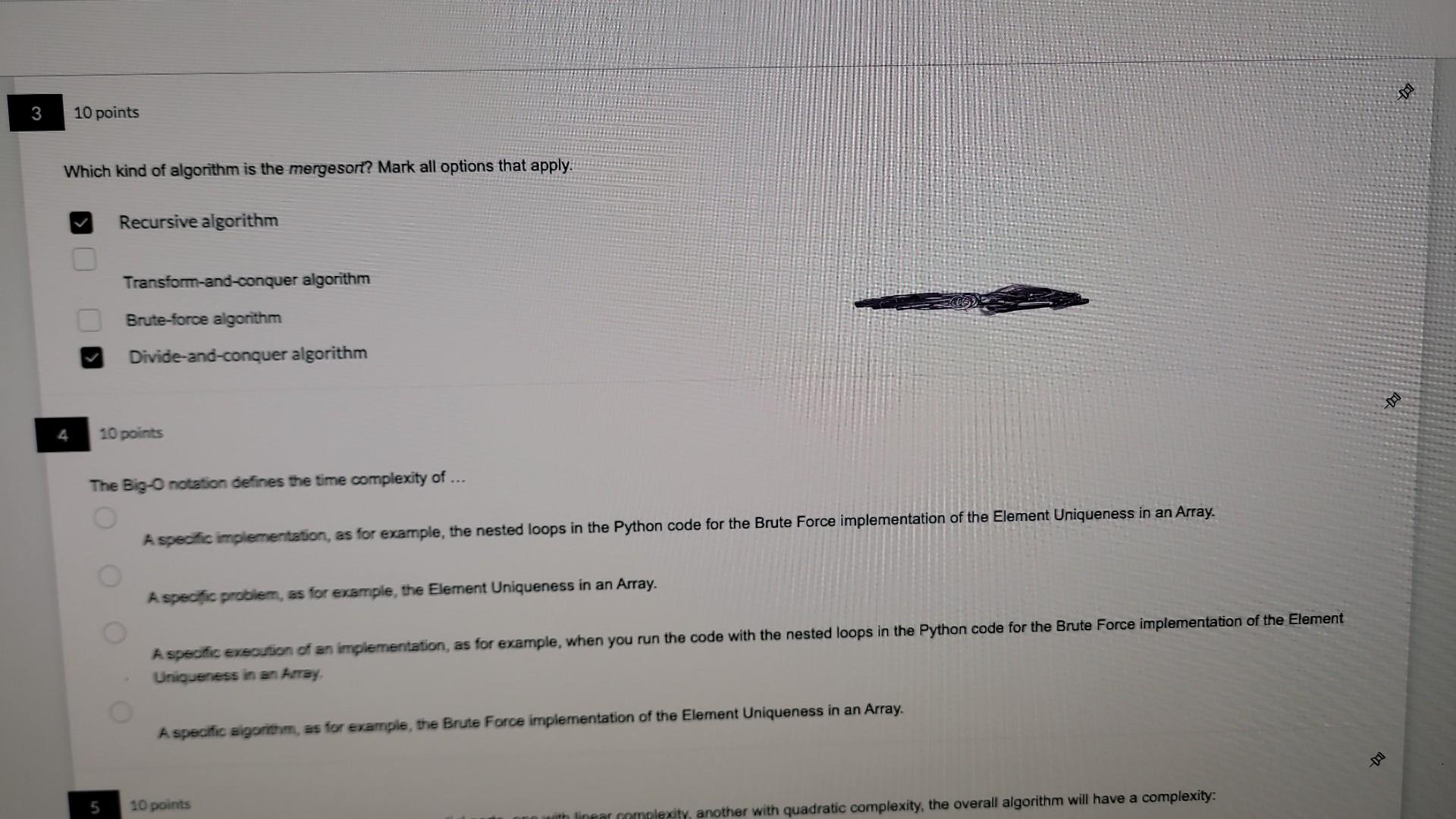 Solved Which kind of algorithm usually goes straightforward | Chegg.com
