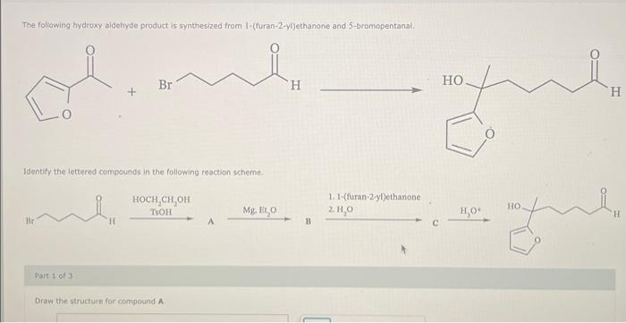 Solved The following hydroxy aldehyde product is synthesized | Chegg.com