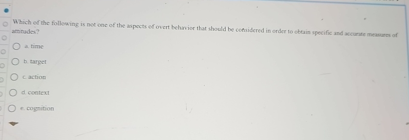 Solved Which of the following is not one of the aspects of | Chegg.com