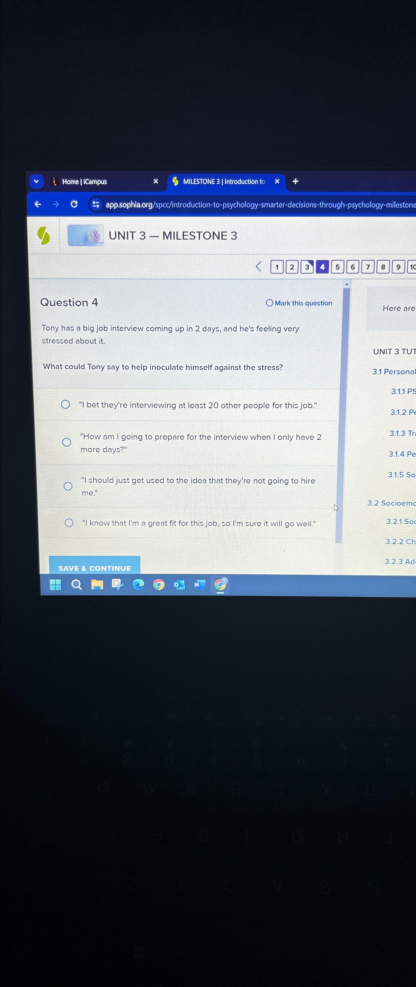 Solved i. ﻿HomelicampusMiLESTONE 3 | ﻿Introduction | Chegg.com