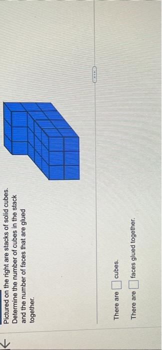 Solved Pictured on the right are stacks of solid cubes. | Chegg.com