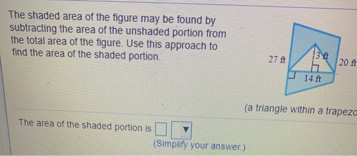 Solved The shaded area of the figure may be found by | Chegg.com