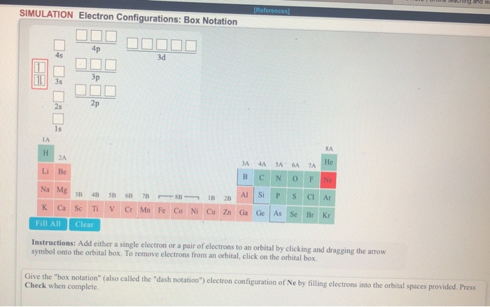 Solved LU ching and le SIMULATION Electron Configurations: | Chegg.com