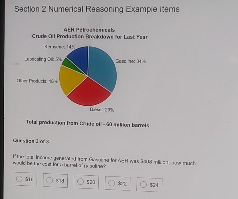 Solved Section 2 Numerical Reasoning Example Items AER | Chegg.com