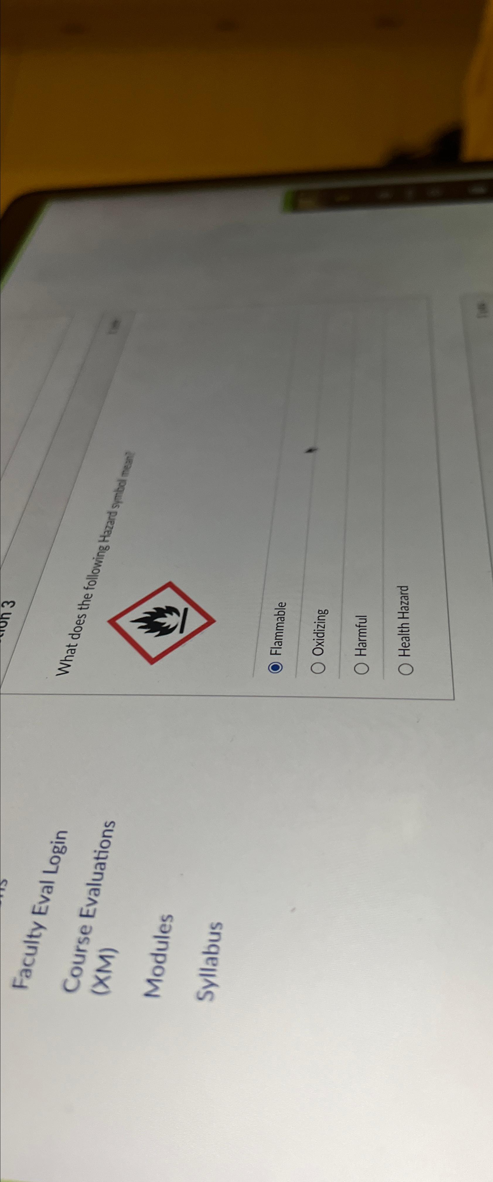 Solved Faculty Eval LoginCourse Evaluations | Chegg.com