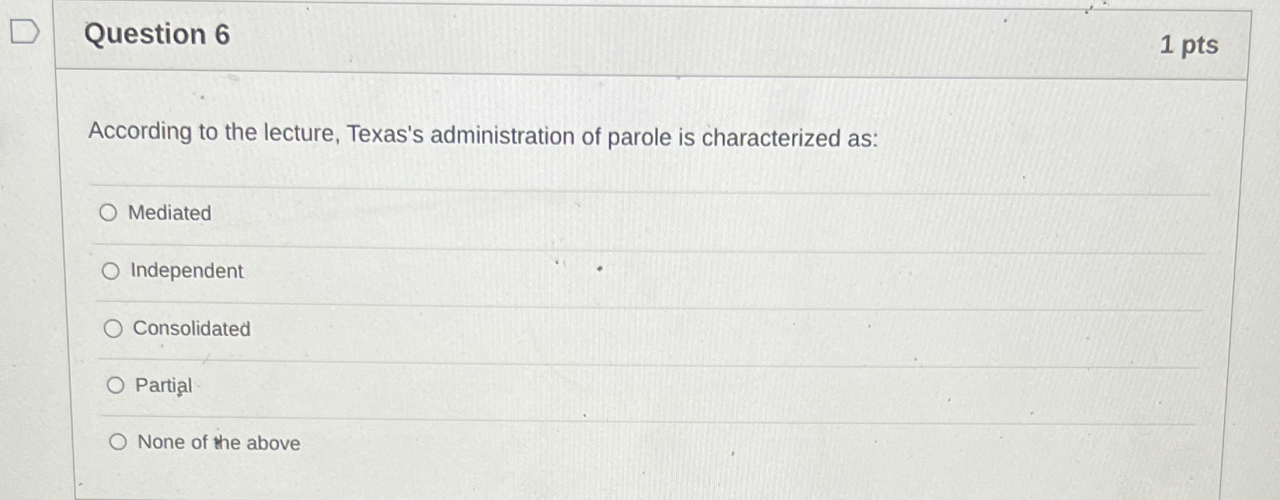 Solved Question 61 ﻿ptsAccording to the lecture, Texas's | Chegg.com