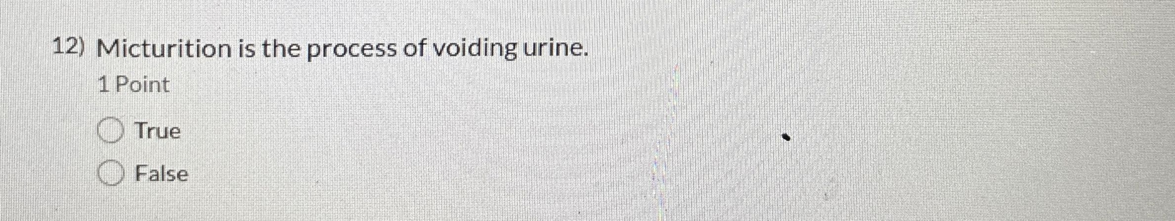 Solved Micturition is the process of voiding urine.1 | Chegg.com