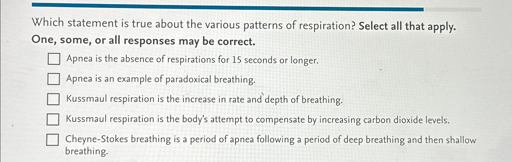 Solved Which statement is true about the various patterns of | Chegg.com