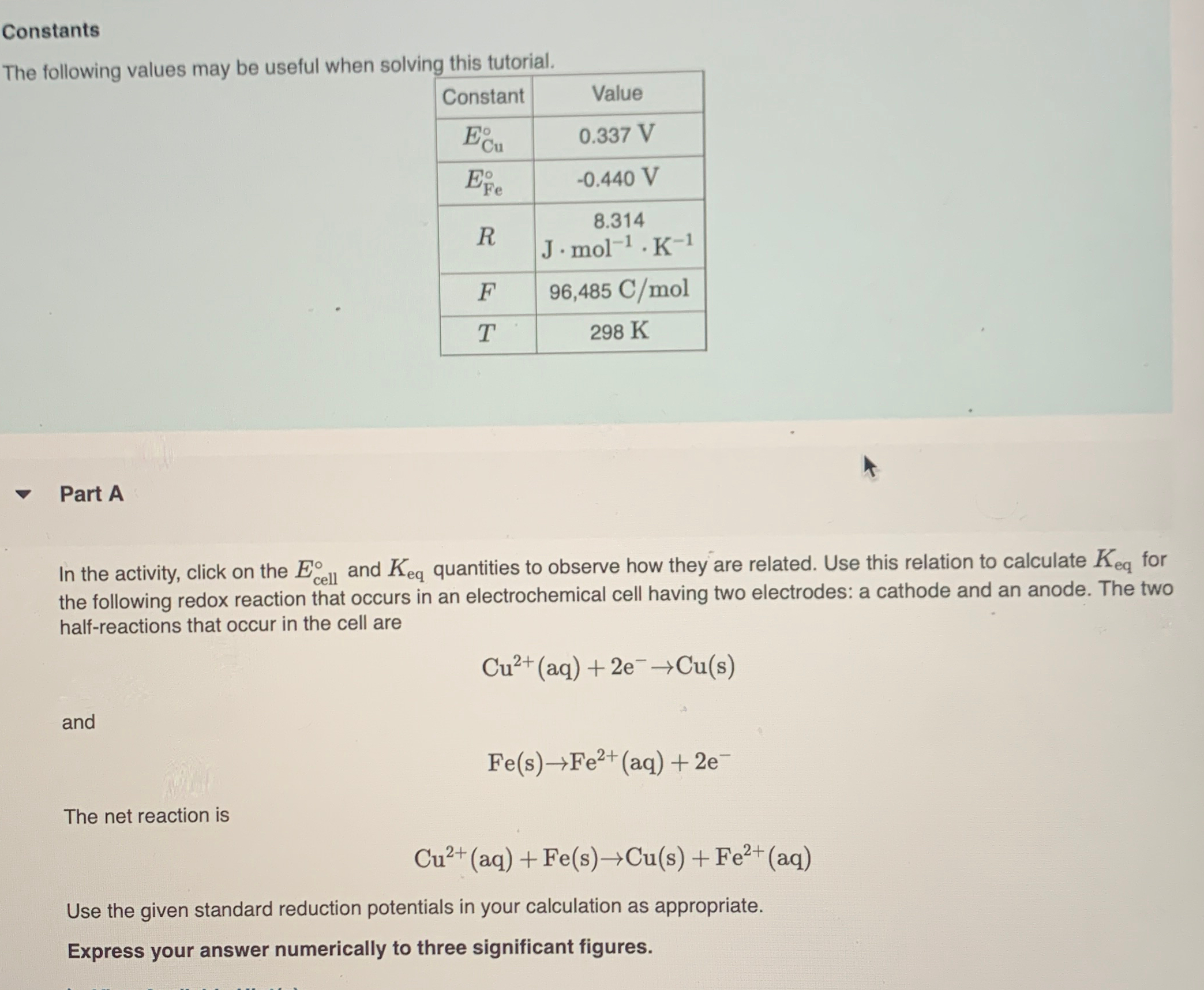 Solved ConstantsThe following values may be useful when | Chegg.com