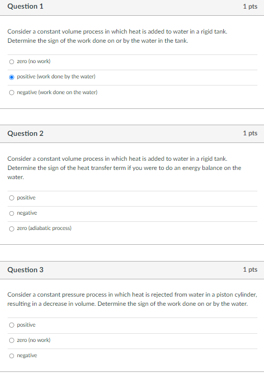 Solved Consider a constant volume process in which heat is | Chegg.com