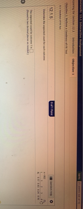 Solved mework: 12.1 Interactive Assignment 56% (5 points out | Chegg.com