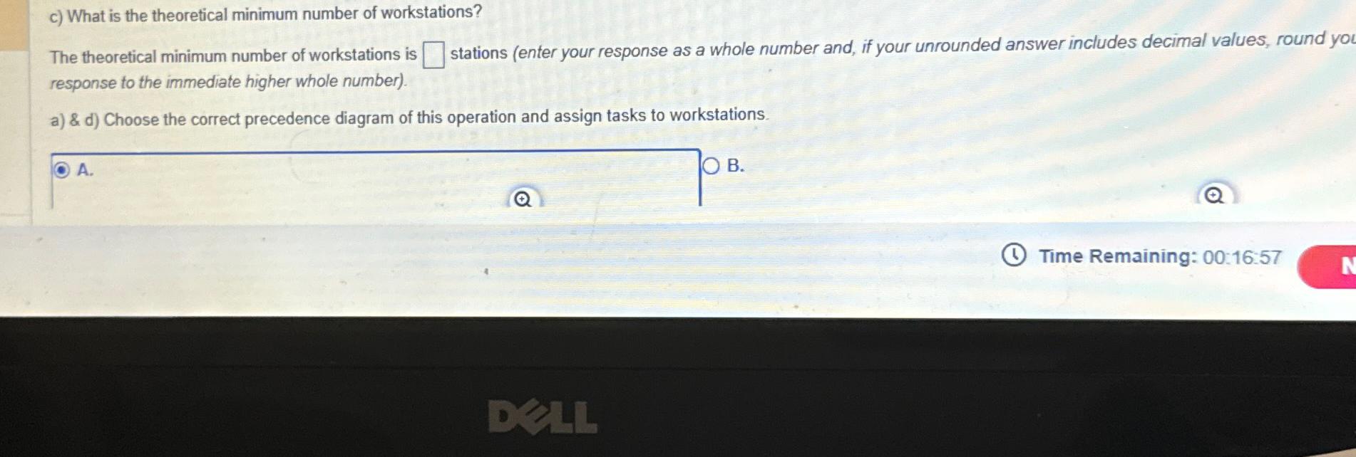 Solved c) ﻿What is the theoretical minimum number of | Chegg.com