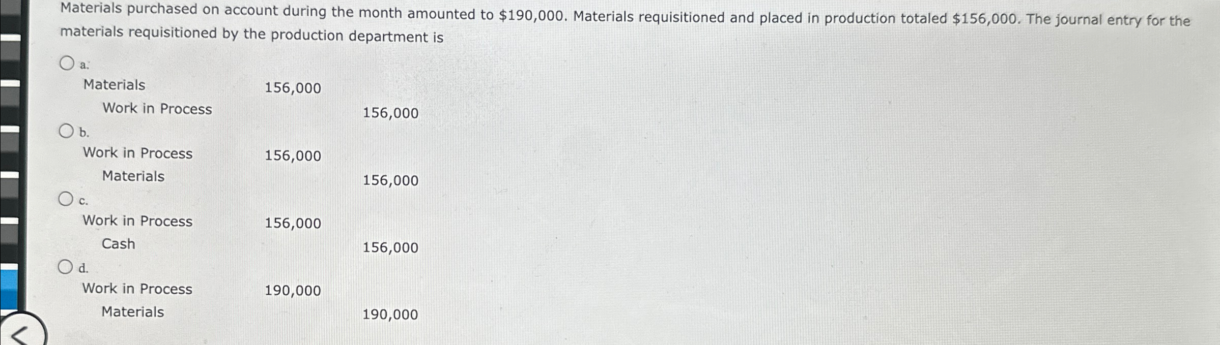 Solved Materials purchased on account during the month | Chegg.com