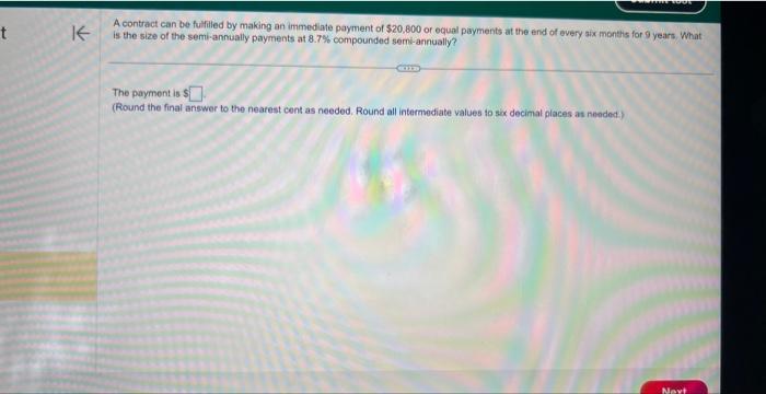 Solved A contract can be fulfilled by making an immediate | Chegg.com