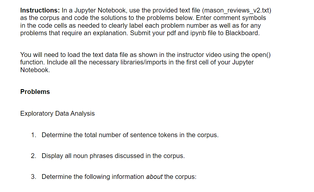 please tell me the answers of the Jupyter notebook | Chegg.com