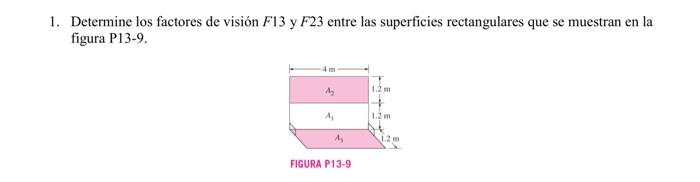 Solved Determine the vision factors F13 and F23 between the | Chegg.com
