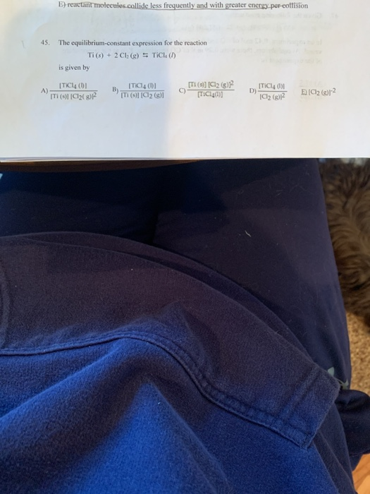 Solved reactant molecules.collide less frequently and with | Chegg.com