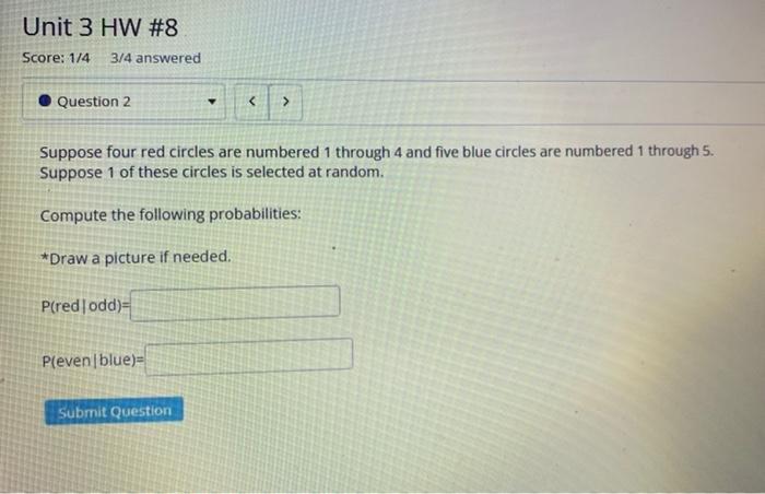 Solved Suppose four red circles are numbered 1 through 4 and | Chegg.com