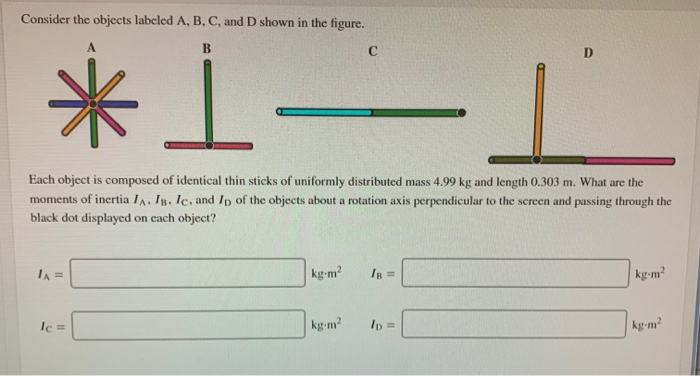 Solved Consider the objects labeled A, B, C, and D shown in | Chegg.com